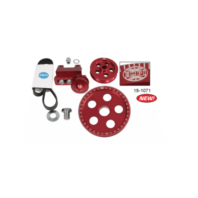 Serpentine Belt Pulley System Red Anodized Pulley | 105197R – Chirco ...